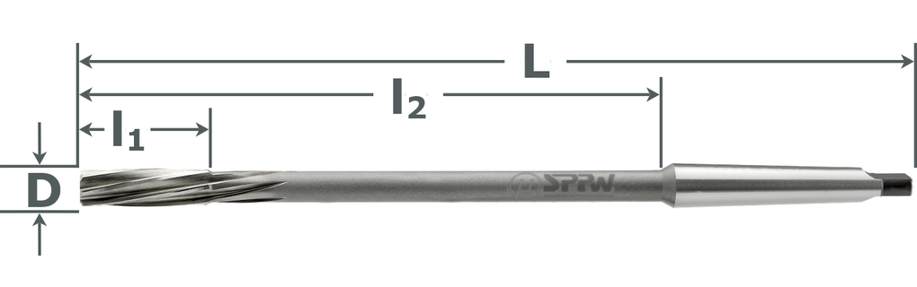 Maschinenreibahlen HSS-E05 mit MK-Schaft Lang H7 | SPPW GmbH
