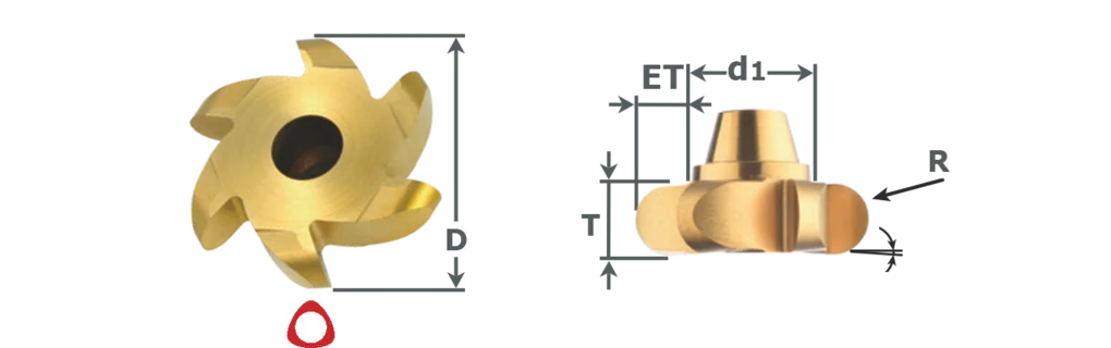 UFO Carbide Convex Radius Cutter A.Cut | SPPW GmbH
