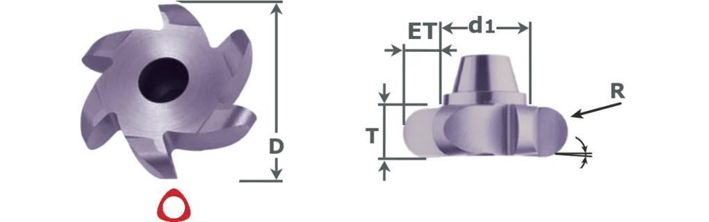UFO Carbide Convex Radius Cutter X.Cut | SPPW GmbH