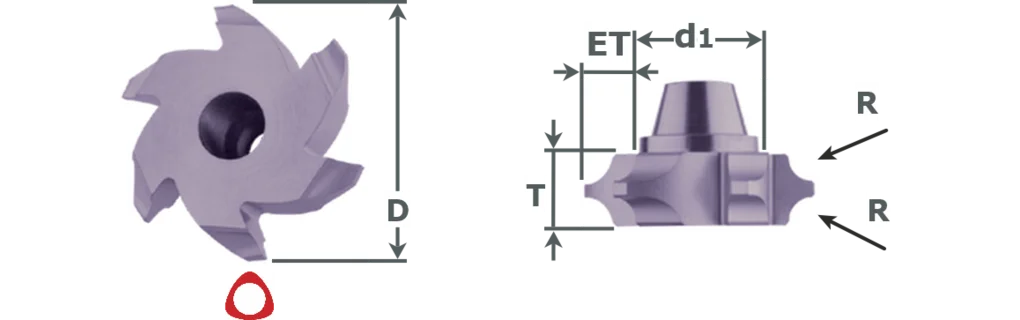UFO Carbide Convex Radius Cutter X.Cut | SPPW GmbH